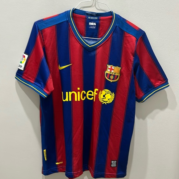 Nike | Shirts | Nike Fit Fc Barcelona Red Blue Striped Jersey Featuring ...